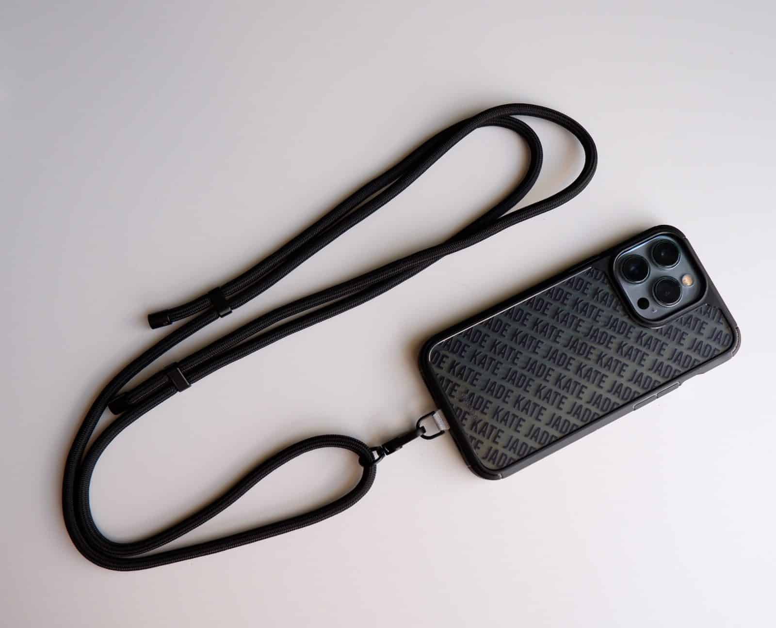 Crossbody Phone Strap - All Black | Protective & Custom iPhone Cases