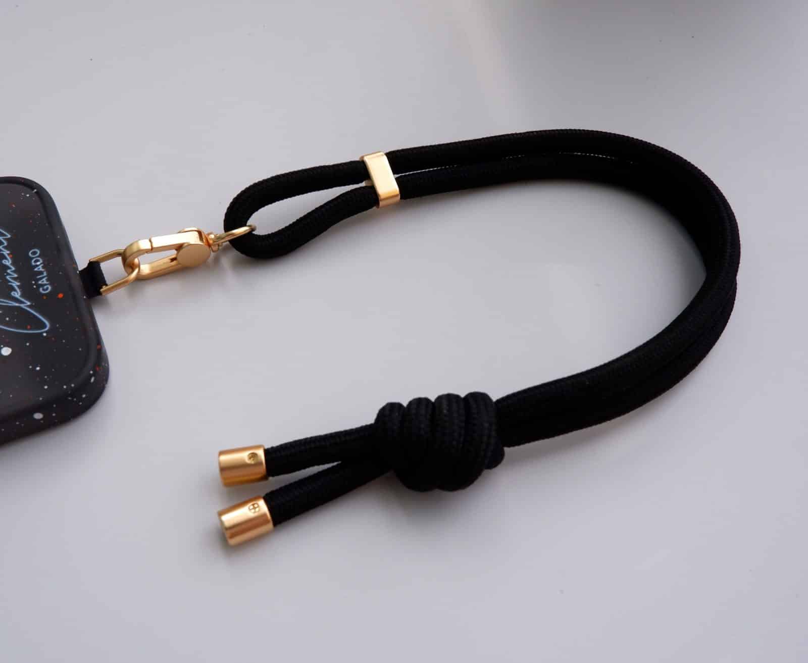 Wrist Strap - Gold Black | Protective & Custom iPhone Cases