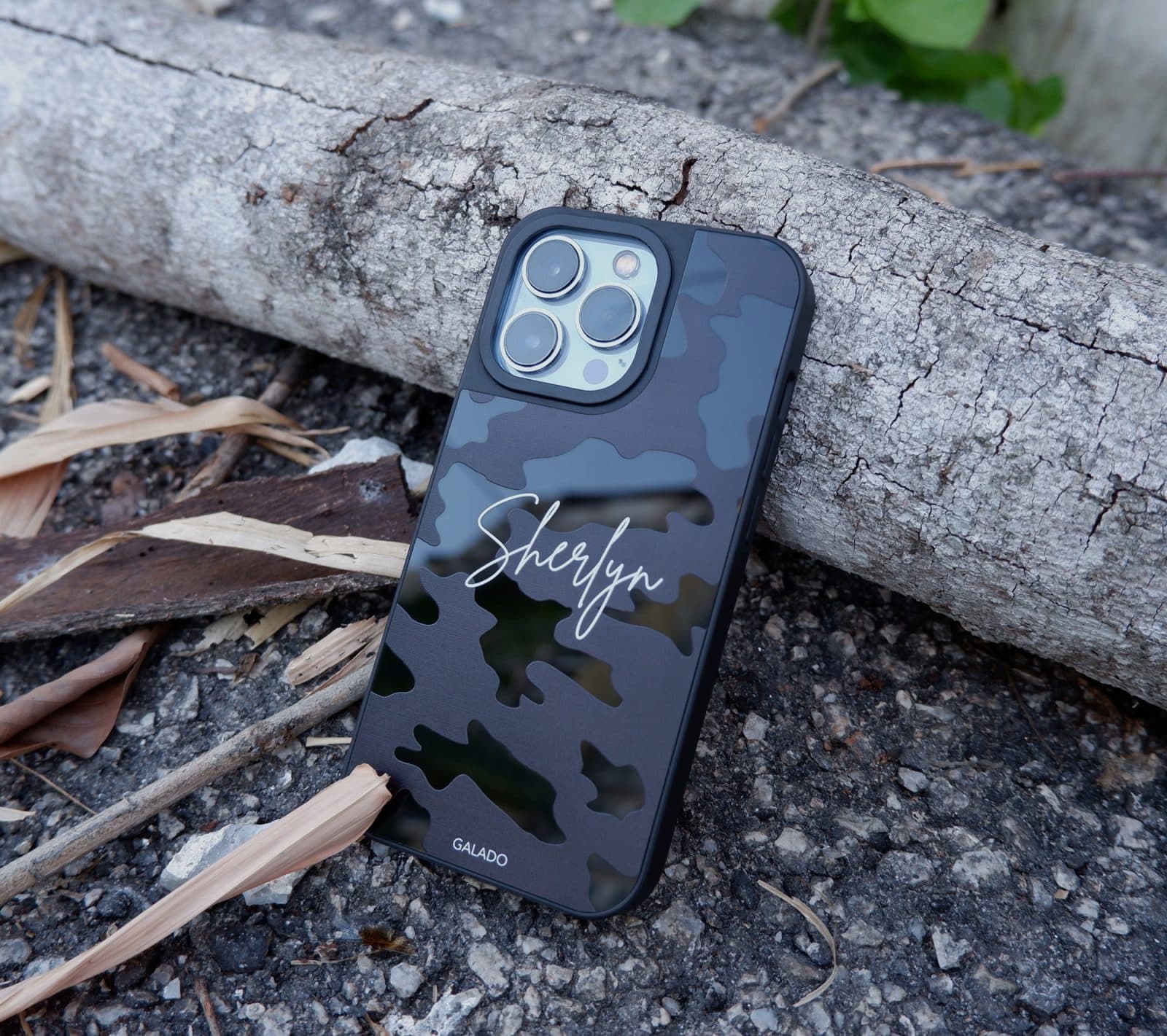 Black Camo Mirror | Protective & Custom iPhone Cases