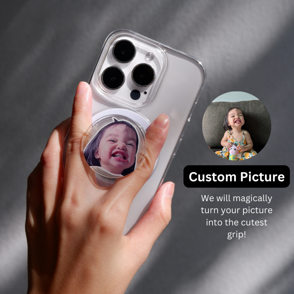 Custom Pic MagSafe Phone Grip | Protective & Custom iPhone Cases