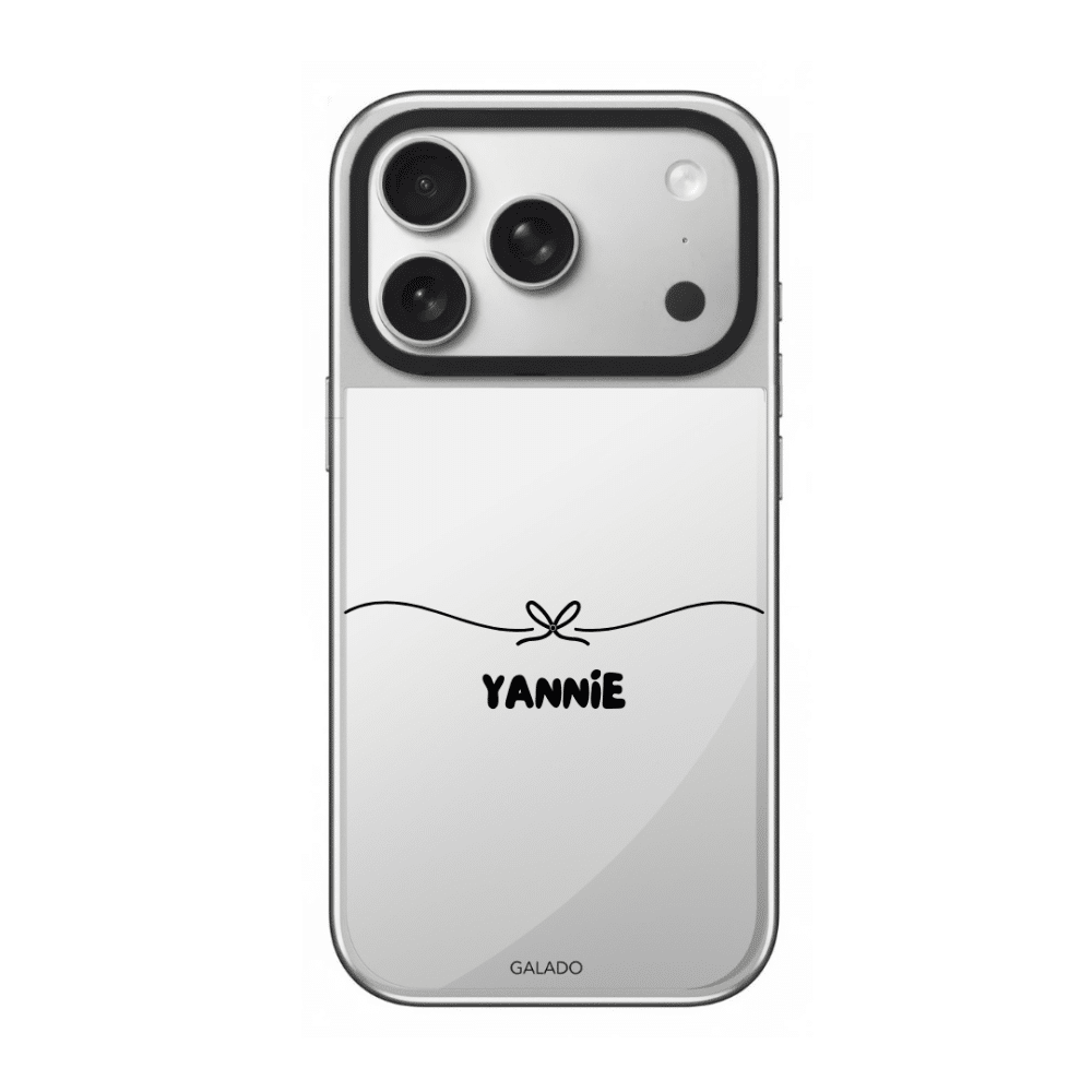 Bow Silver Mirror Phone Case — Bow Mirror iPhone | GALADO