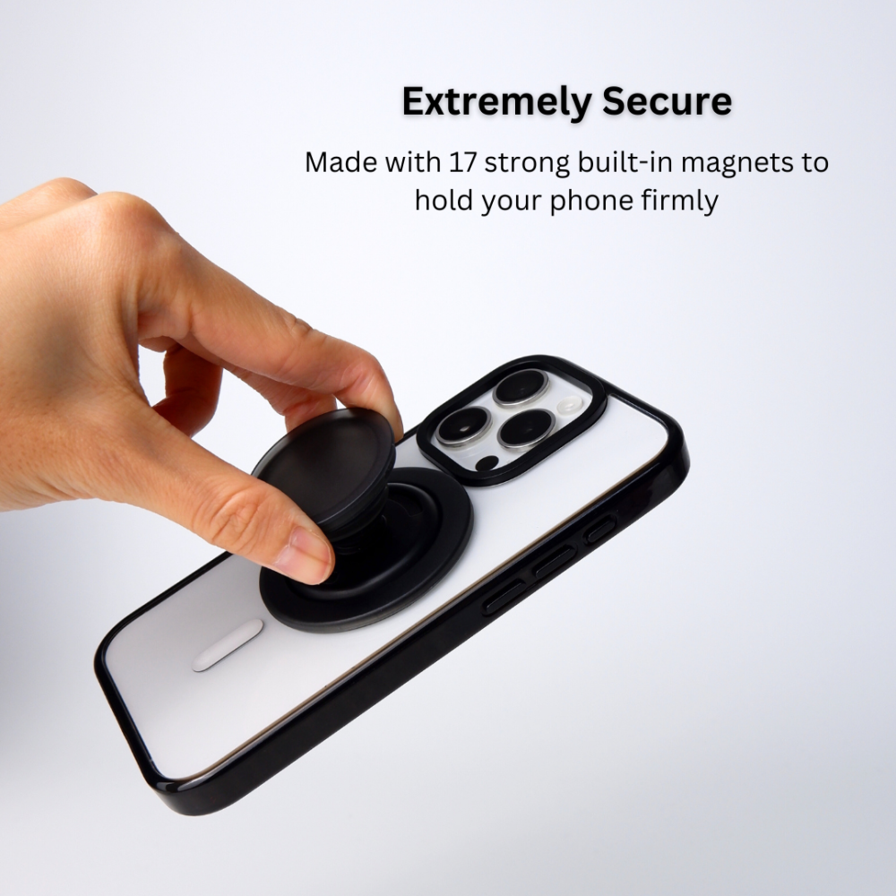 Matte Black MagSafe Grip | Protective & Custom iPhone Cases