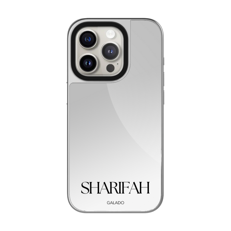 Elite Custom Mirror Phone Case — Custom Text iPhone | GALADO