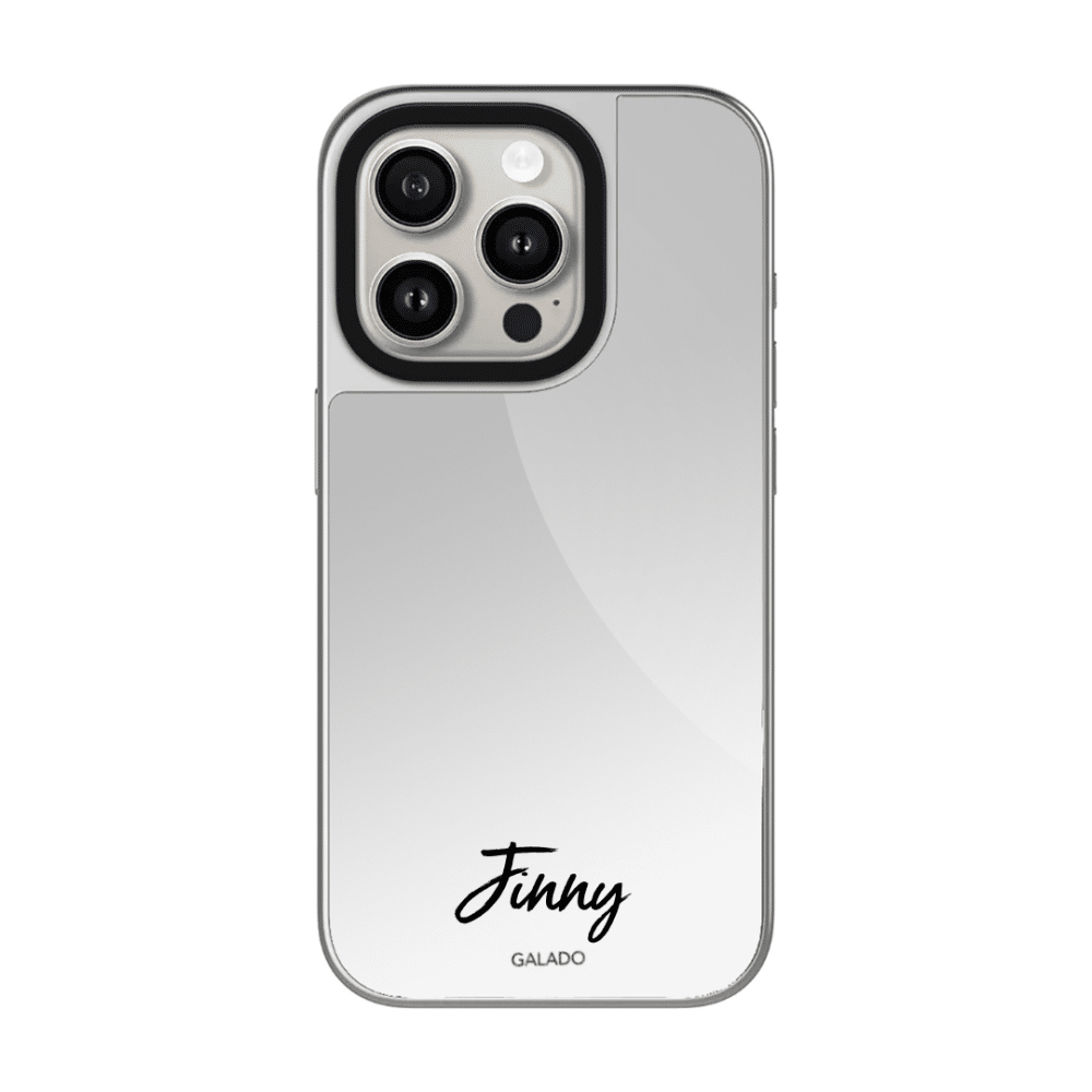 Silver Mirror Underside Phone Case — Mirror iPhone Case | GALADO